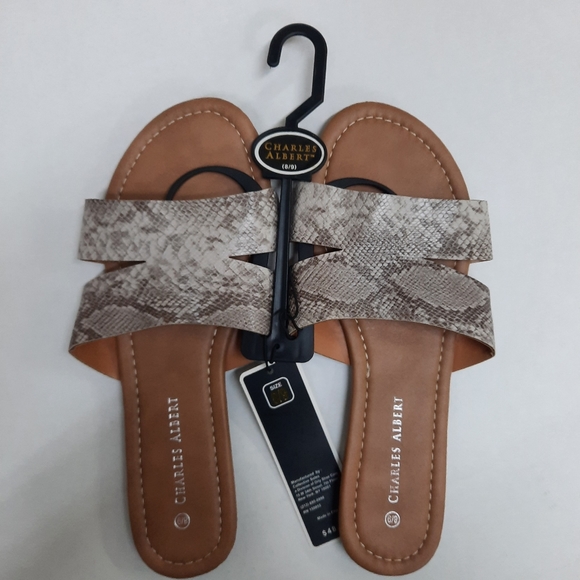 Charles Albert | Shoes | Nwt Size 89 Snakeskin Pattern Slip Or Slide On ...